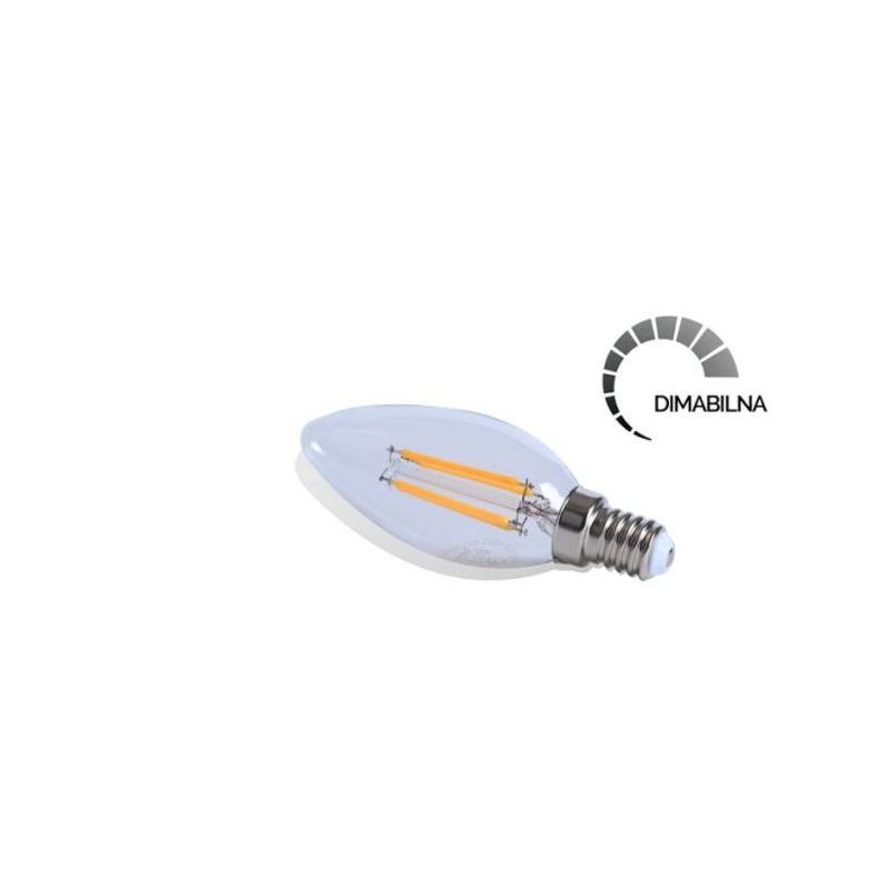 LED SIJALICA FILAMENT DIM C35 E14 4W 2700K 400lm