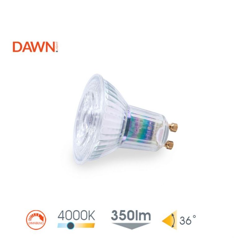 DAWN LED SIJALICA GU10 DIM. 5.5W 4000K PAR16 50 350lm 36° IP20