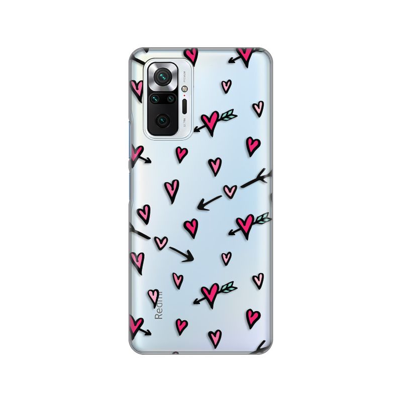 Maskica Silikonska Print Skin za Xiaomi Redmi Note 10 Pro/10 Pro Max Heart Pattern