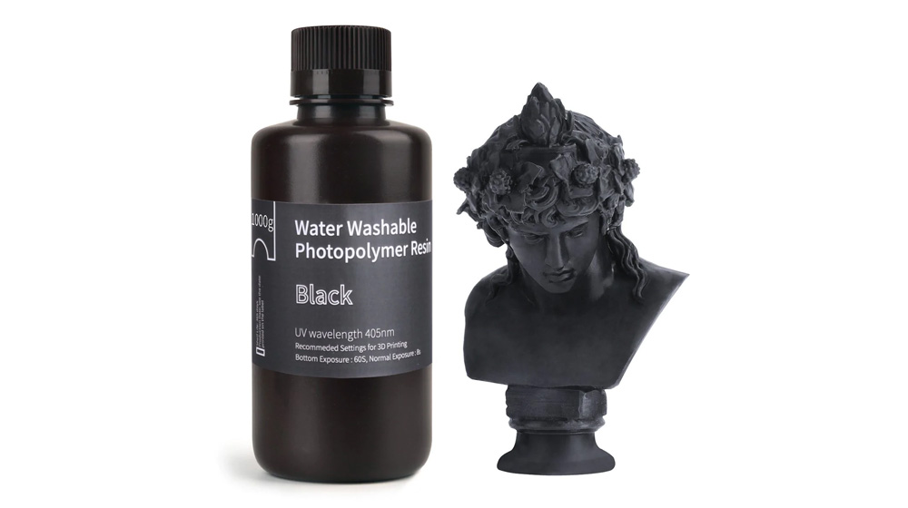 Water Washable Resin 1kg Black
