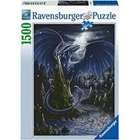 Ravensburger Puzzle slagalica 1500 delova Plavocrni zmaj 17105