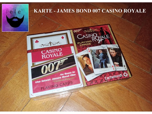 James Bond 007 Casino Royale karte - NOVO