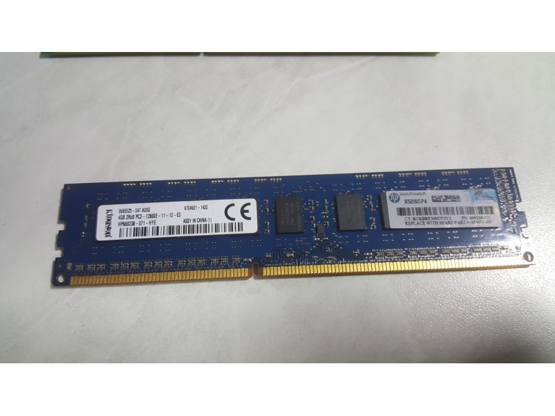 4gb ddr3 12800e 1600mhz ispravna kingston
