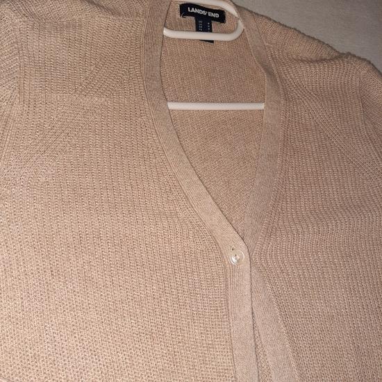 *LANDS'END kardigan/linen&cotton