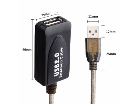 VELTEH USB produžni aktivni kabl 2.0 15m KT-USE-15M