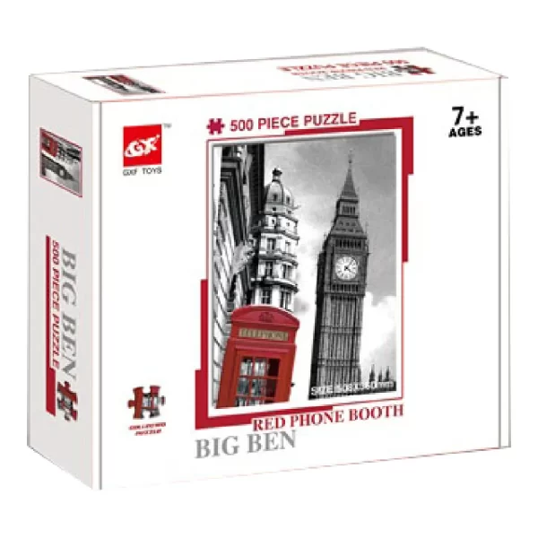 GXF Toys, puzzle, Big Ben, 500 dela