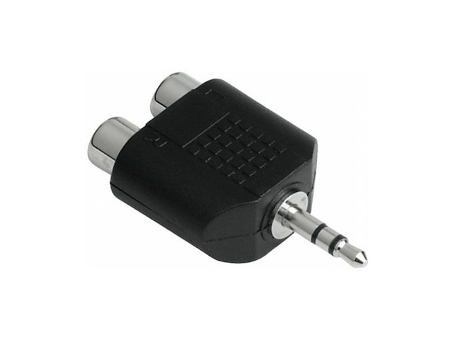 Stereo adapter 3,5mm AUX muski na 2 x RCA cinc zenski!