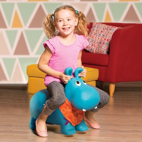 B toys gumena igračka za skakanje Hippo