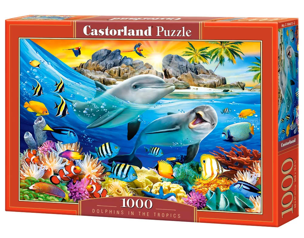 Castorland puzzla-slagalica 1000 delova Delfini iz tropskih oblasti (104611)