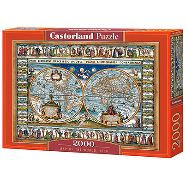 Castorland puzzla-slagalica 2000 delova Mapa sveta 1639 (200733)
