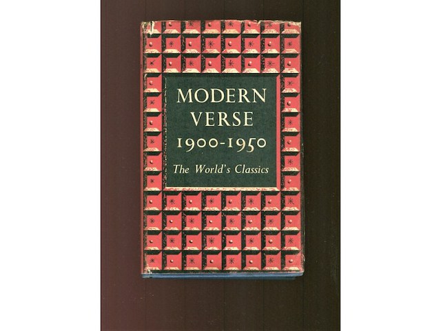 Modern Verse 1900 - 1950
