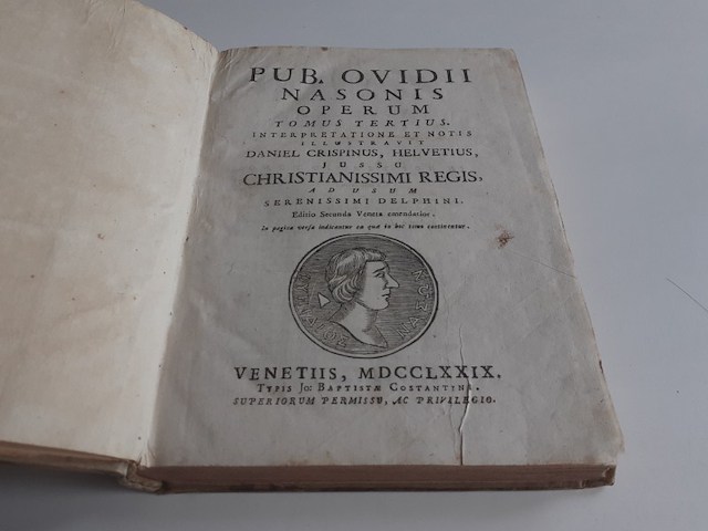 Pub. Ovidii Nasonis Operum tomus tertius 1779. god