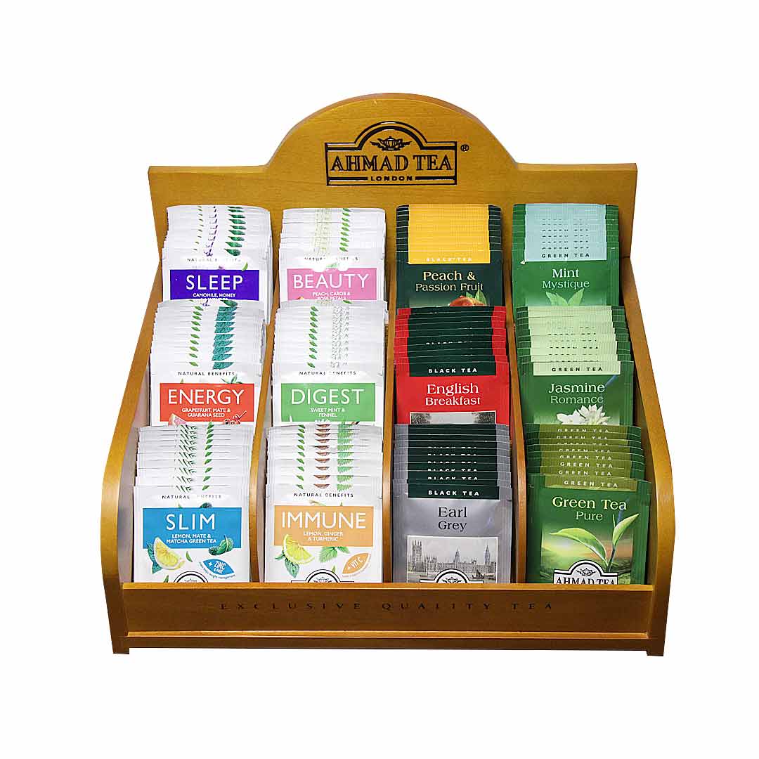 ČAJ OTVORENA DRVENA KUTIJA AHMAD TEA SELECTION 12X10 KESICA