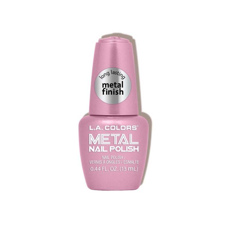 Metal lak za nokte L.A. COLORS Metal Nail Polish - Crystal Pink