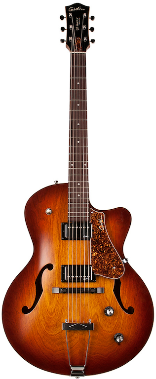 Godin 5th Avenue CW Kingpin II HB Cognac Burst