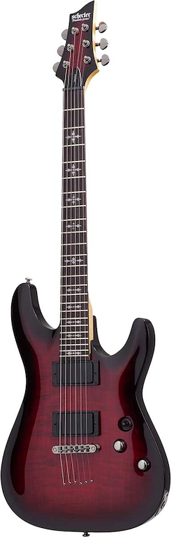 Schecter Demon-6 | Crimson Red Burst #3245