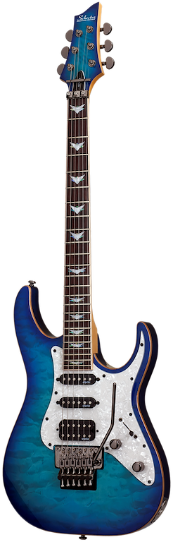 Schecter Banshee-6 FR Extreme Ocean Blue Burst (OBB) SKU # 1994