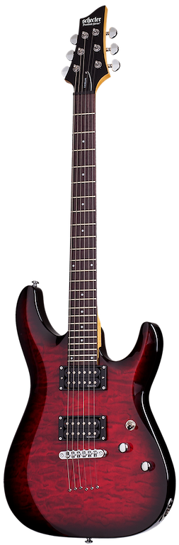 Schecter C-6 Plus See-Thru Cherry Burst | STCB SKU # 447