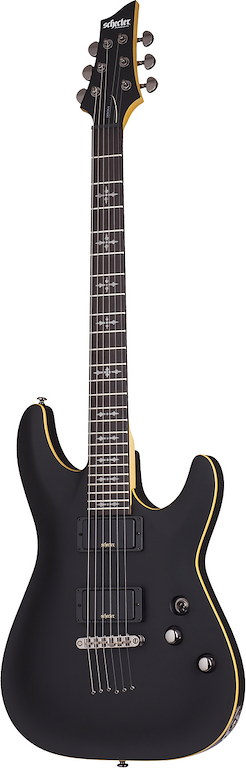 Schecter Demon-6 | Aged Black Satin (ABSN) #3660