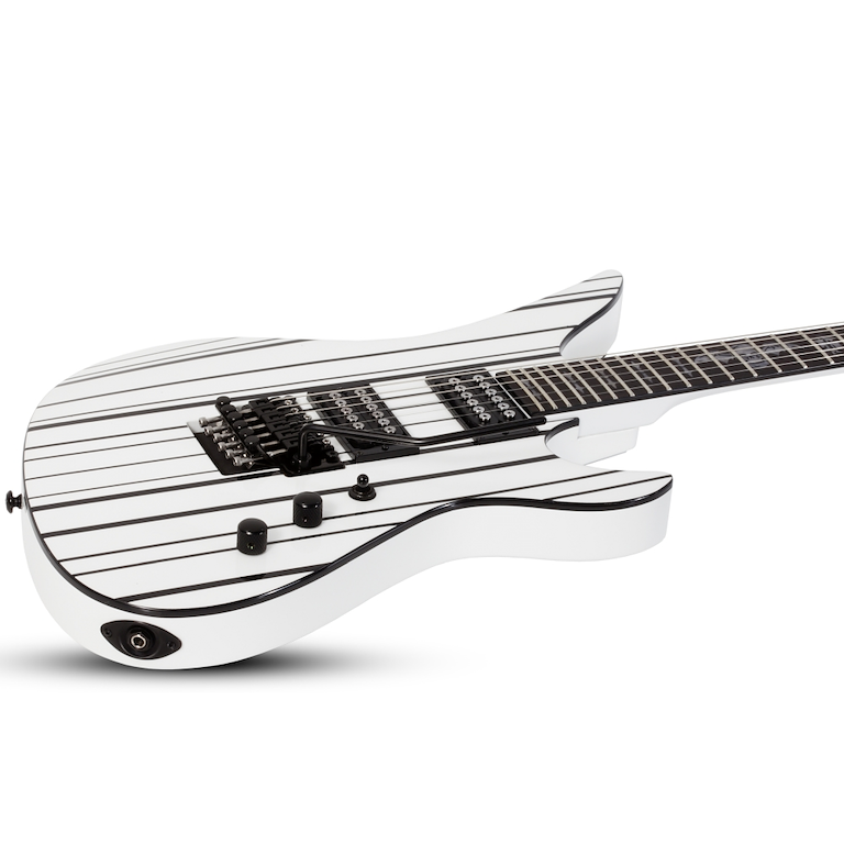 Schecter Synyster Standard Gloss White w/Black Pinstripes električna gitara
