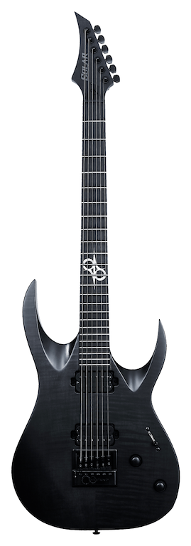 Solar Guitars A1.6C Flame Black Matte