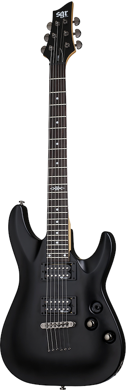 SGR by Schecter C-1 | Midnight Satin Black (MSBK) #3801