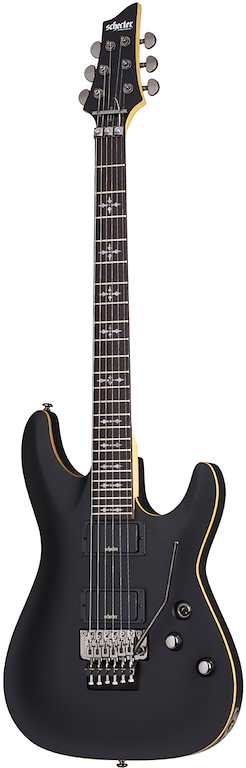 Schecter Demon-6 FR | Aged Black Satin (ABSN) #3661