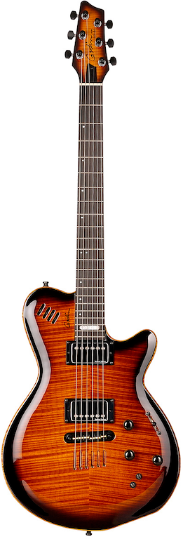 Godin LGX - SA (S) Cognac Burst Flame AA With Bag