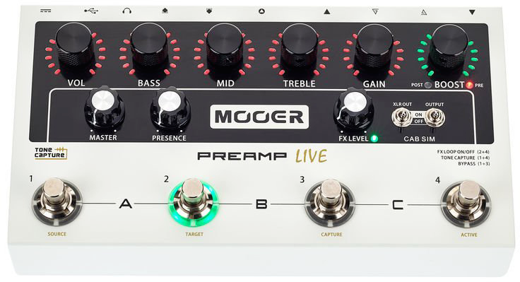 Mooer Preamp Live Digital Multi Preamp Pedal
