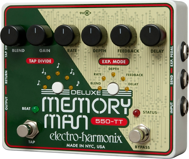 Electro-Harmonix Deluxe Memory Man Tap Tempo 550 Delay