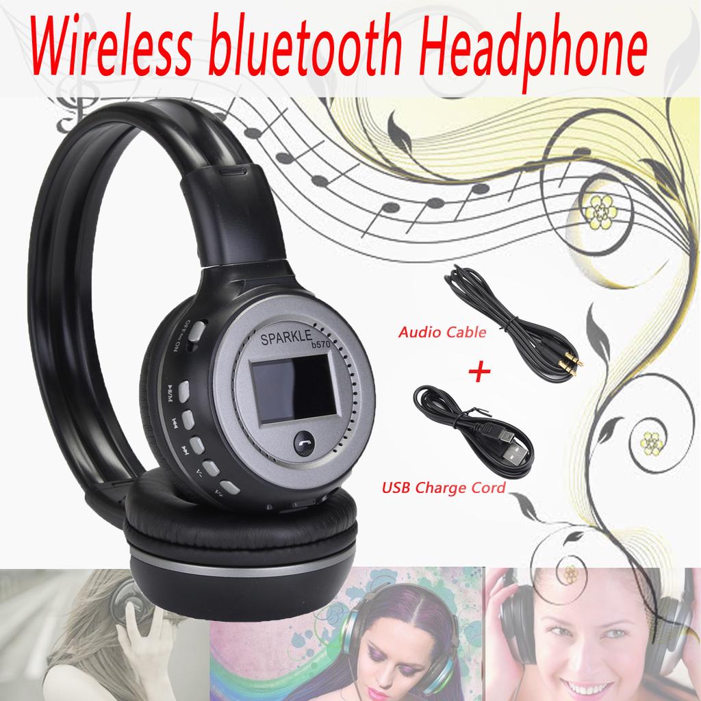 Stereo Bluetooth HiFi bežične slusalice sa LCD ekranom i mikrofonom!
