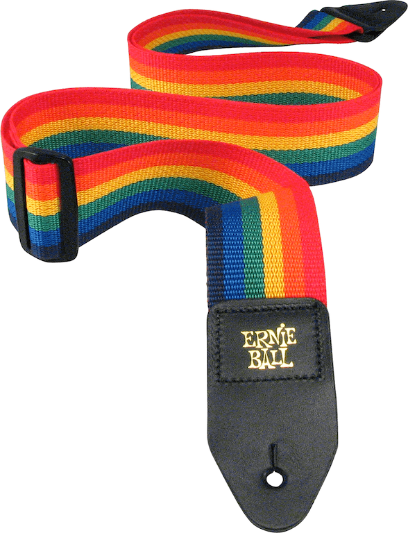 Ernie Ball 4044 Rainbow Polypro Guitar Strap duginih boja kaiš za gitaru
