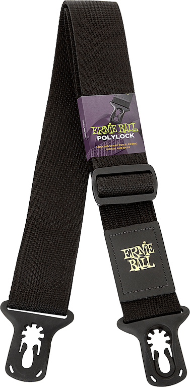 Ernie Ball 4056 Black Polylock Guitar Strap kaiš za gitaru