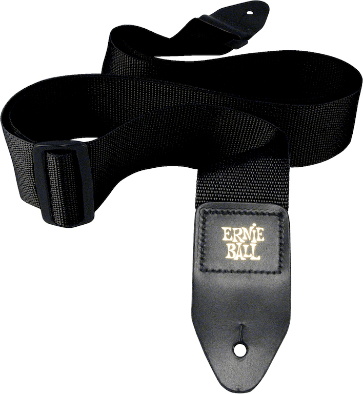 Ernie Ball 4037 Black Polypro Guitar Strap crni kaiš za gitaru