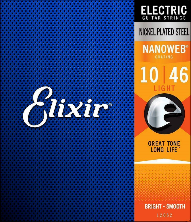 Elixir 12052 Electric NANOWEB Light 10-46 žice za električnu gitaru