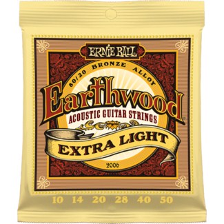 Ernie Ball 2006 Earthwood 80/20 Bronze Extra Light .010- .050 žice za akustičnu gitaru