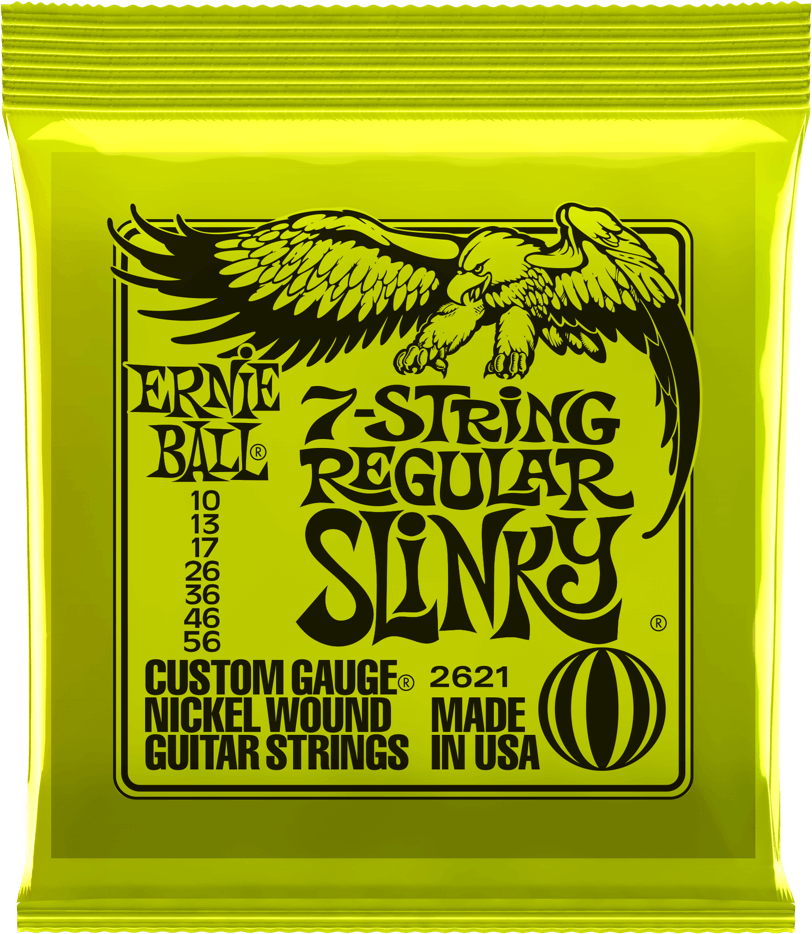 Ernie Ball 2621 Regular Slinky 7-String Nickel Wound žice za električnu gitaru