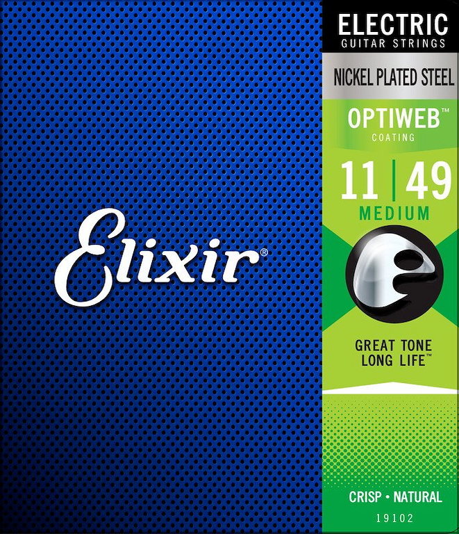 Elixir 19102 Electric OPTIWEB Medium 11-49 žice za električnu gitaru