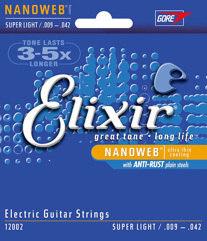 Elixir 12002 Electric NANOWEB Super Light 9-42