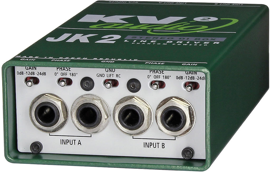 KV2 Audio JK2 Stereo DI Box
