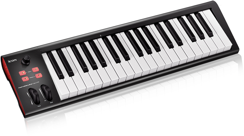 Icon iKeyboard 4Nano | 37-Key Semi-Weighted Usb Midi Controller