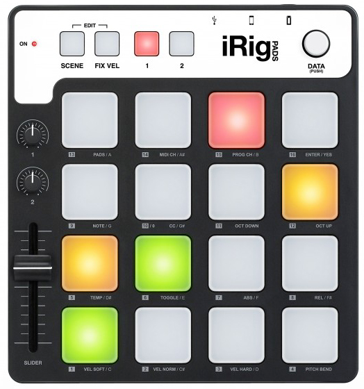 IK Multimedia iRig Pads Midi Pad Kontroler