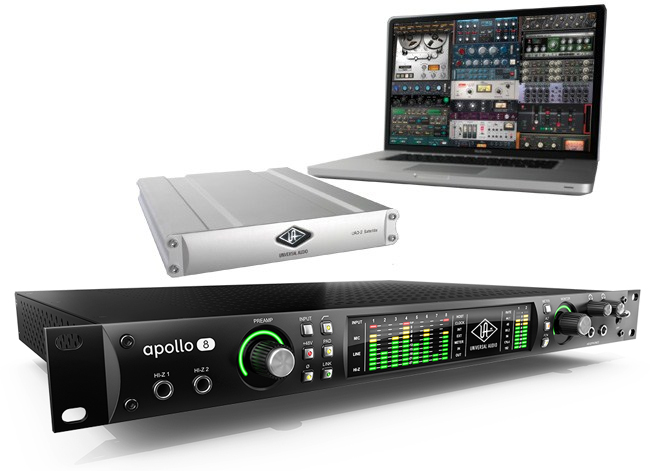 Universal Audio Apollo 8 QUAD Thunderbolt 2 + UAD-2 Satellite QUAD Core