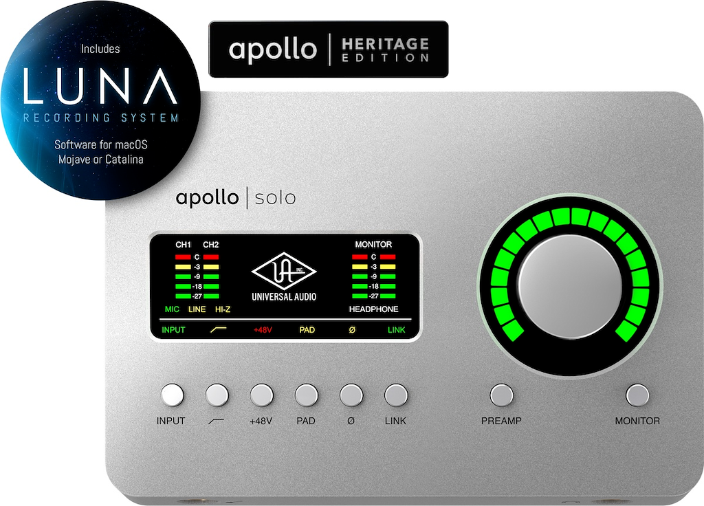 Universal Audio Apollo Solo Heritage Edition (Desktop/Mac/Win/TB3)