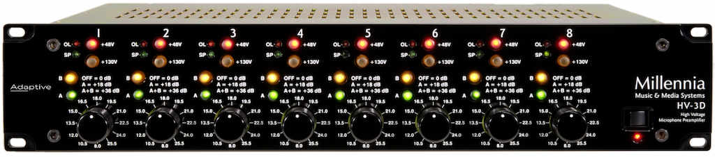 Millennia Hv-3d-8 | 8-channel Mic Preamp