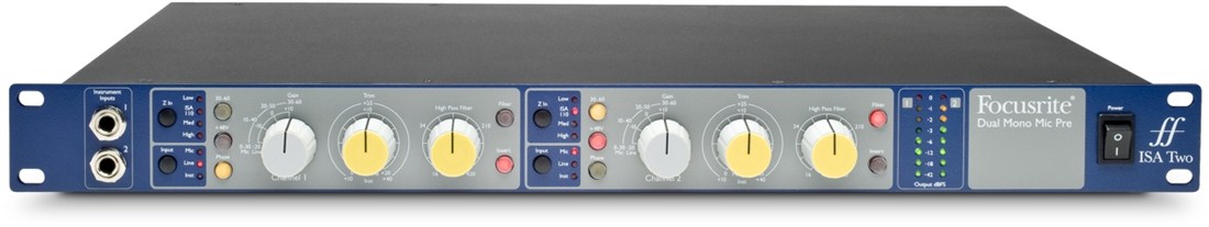Focusrite ISA Two
Specs.
Key Features: