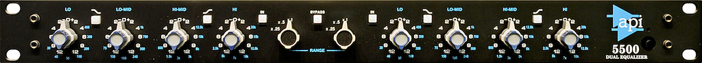 Api 5500 Dual Equalizer | Dual 550 EQ With Selectable Boost/Cut Steps