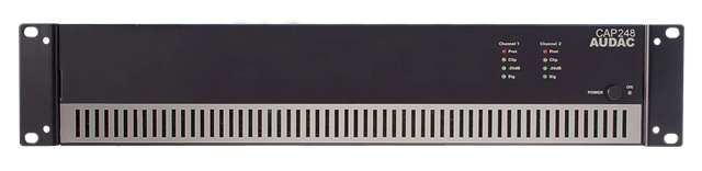 AUDAC CAP248 - DUAL-CHANNEL POWER AMPLIFIER 2 X 480W 100V