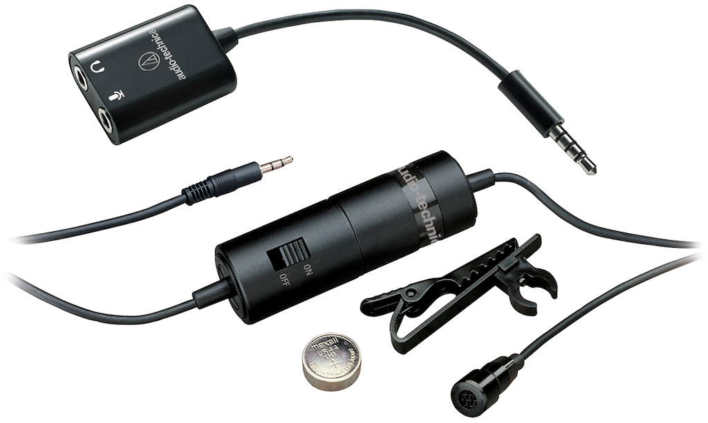 Audio-Technica ATR3350iS kondenzatorski lavalier mikrofon