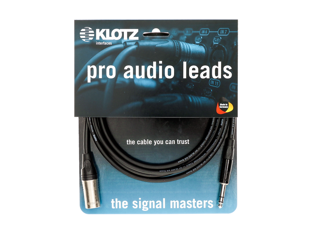 Klotz M1MS1K0200 - mikrofonski kabl sa Klotz XLR-om i balansiranim Jack 6,3mm